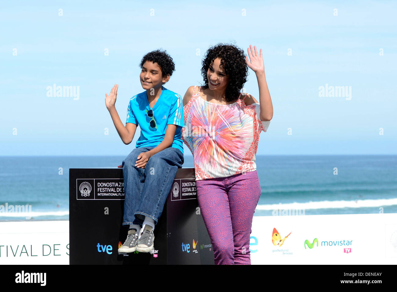 San Sebastian, Spain. 21st Sep, 2013. Actor Samuel Lange Zambrano and ...