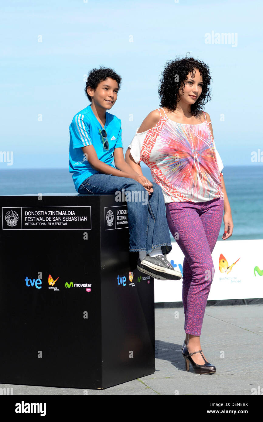 San Sebastian, Spain. 21st Sep, 2013. Actor Samuel Lange Zambrano and ...