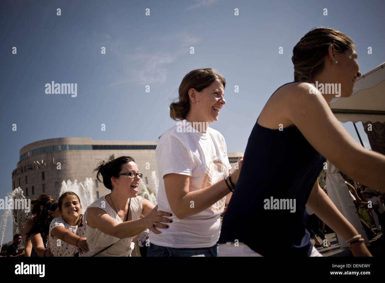 Conga laughing dancing hi-res stock photography and images - Alamy