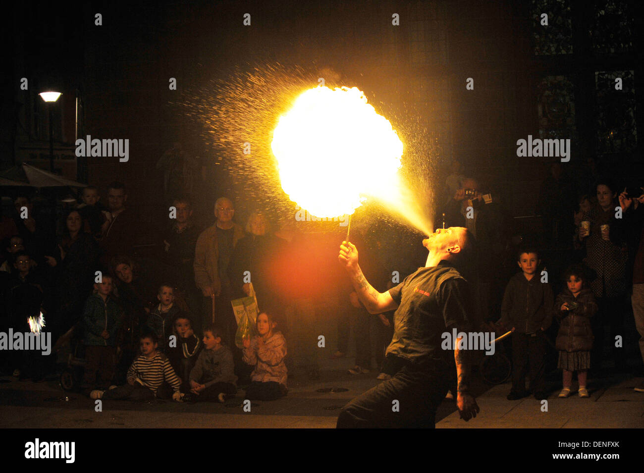 The Tribal Fire troupe provided a spectacular display of fire dance and ...