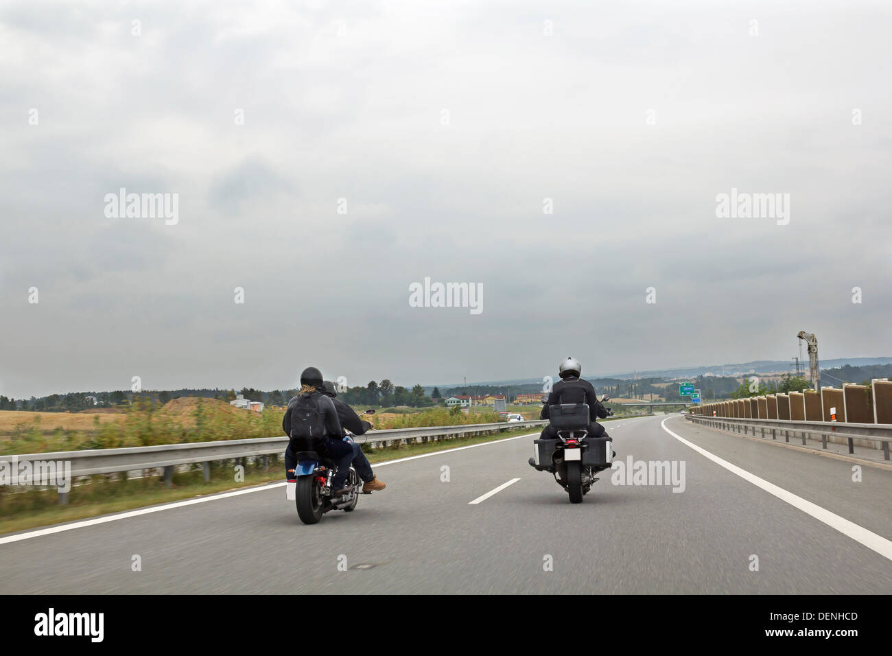 Bikers on the road hi-res stock photography and images - Alamy