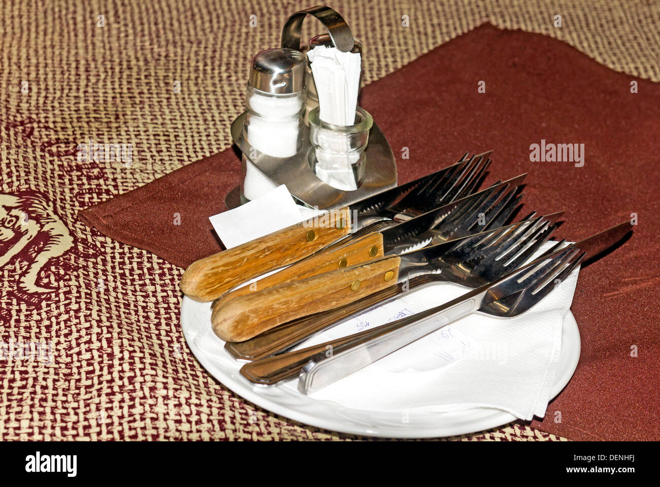 Table setting with fork hi-res stock photography and images - Alamy