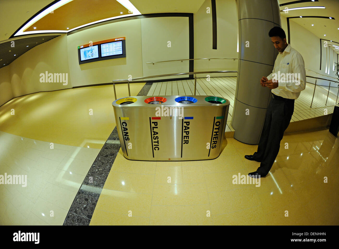 Waste bins for different type of waste Stock Photo - Alamy