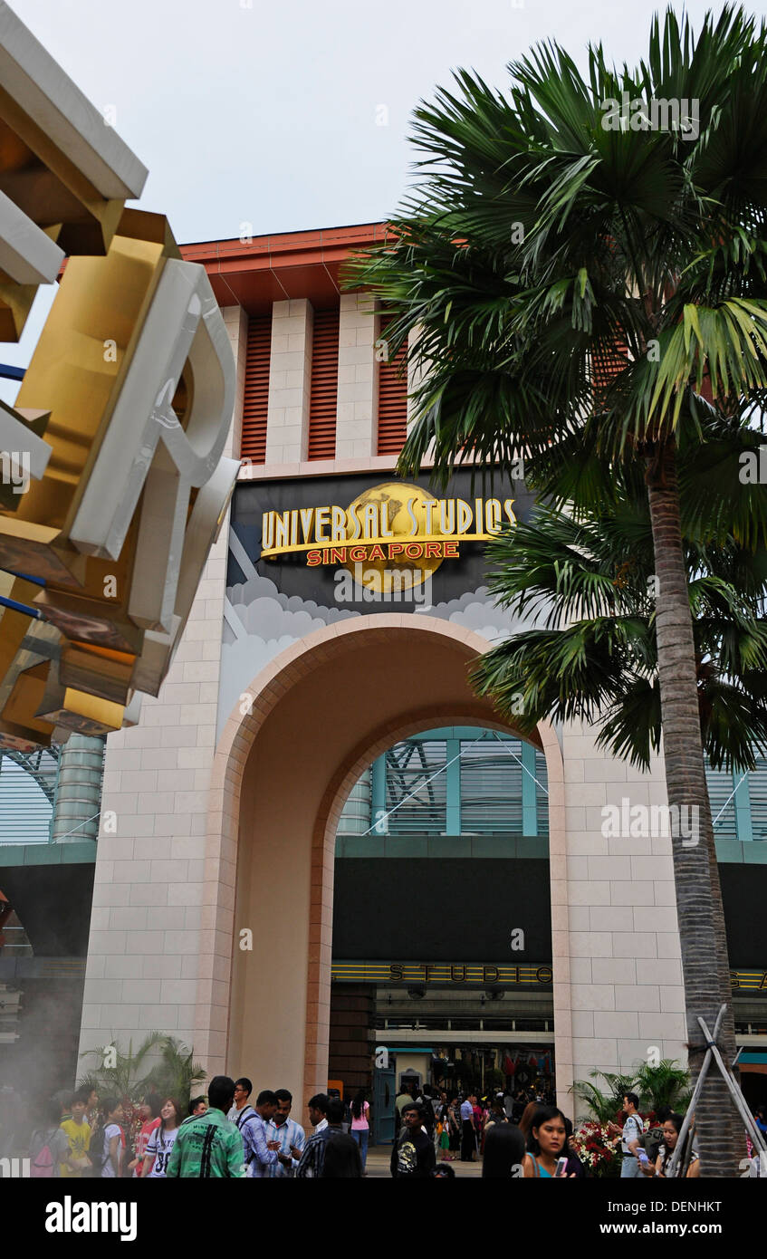Universal studios on Sentosa island, Singapore Stock Photo - Alamy