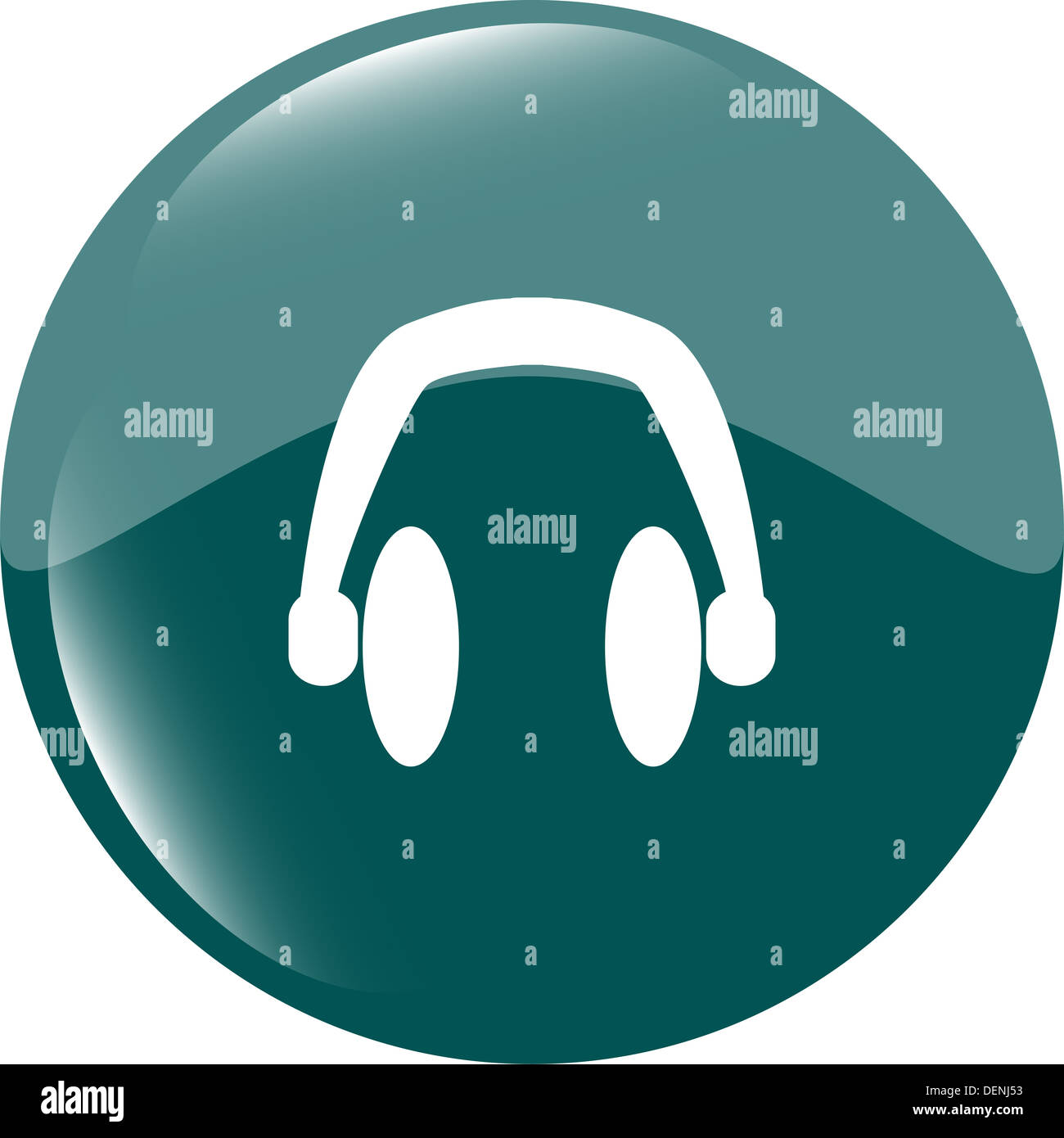 modern headphone buttons web icon Stock Photo - Alamy