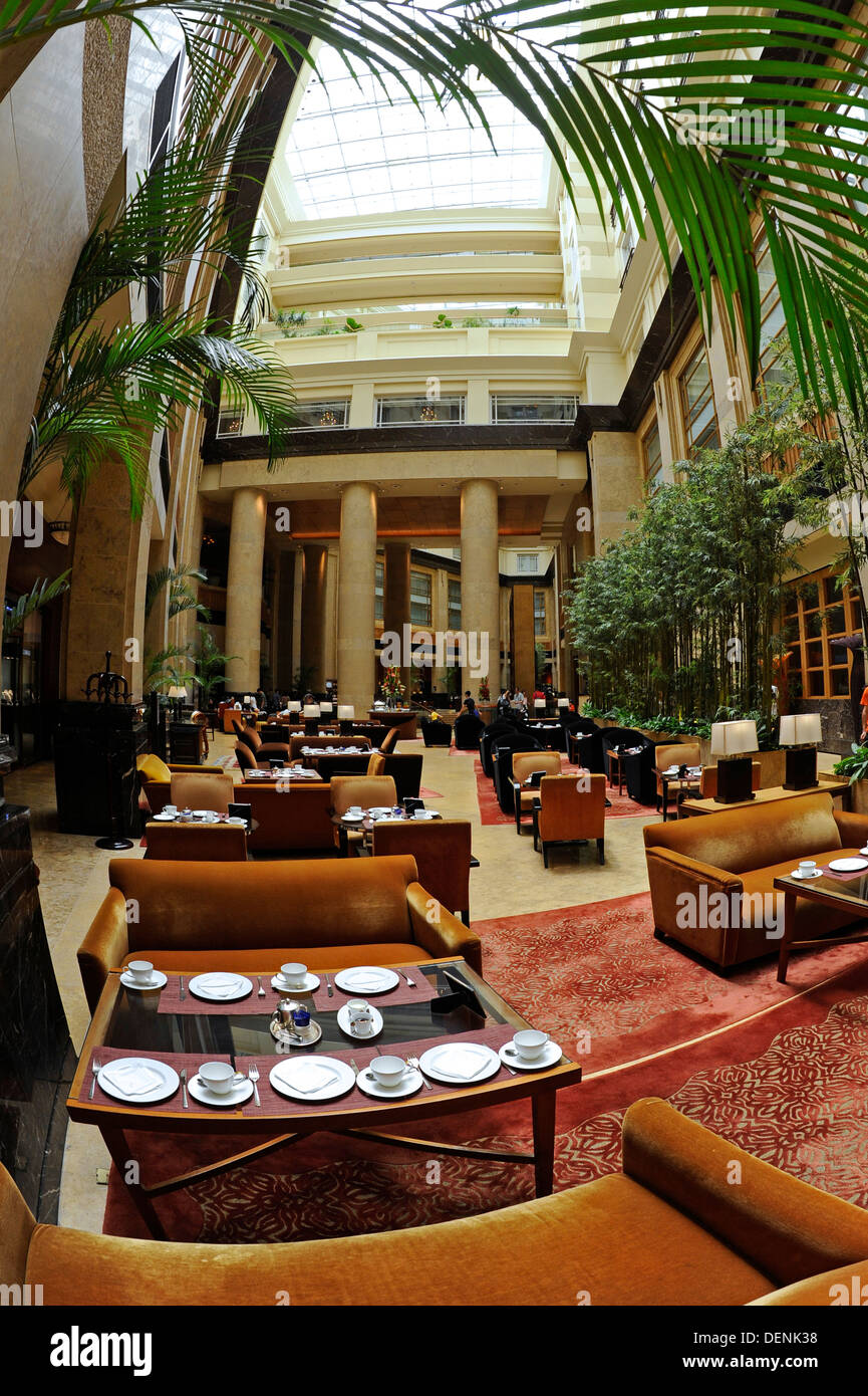 Inside the five star luxury Fullerton hotel in Singapore Stock Photo ...