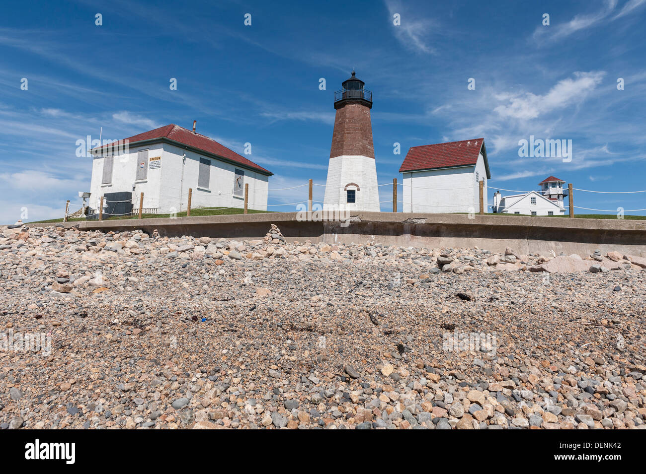 Point Judith Lighthouse Rhode Island, a historic place Stock Photo - Alamy