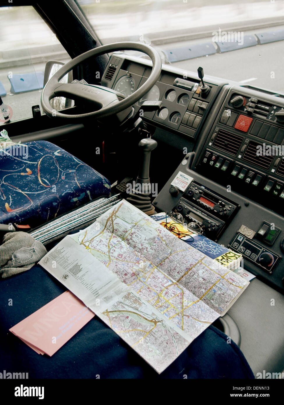 Transport lorry cab interior hi-res stock photography and images - Alamy