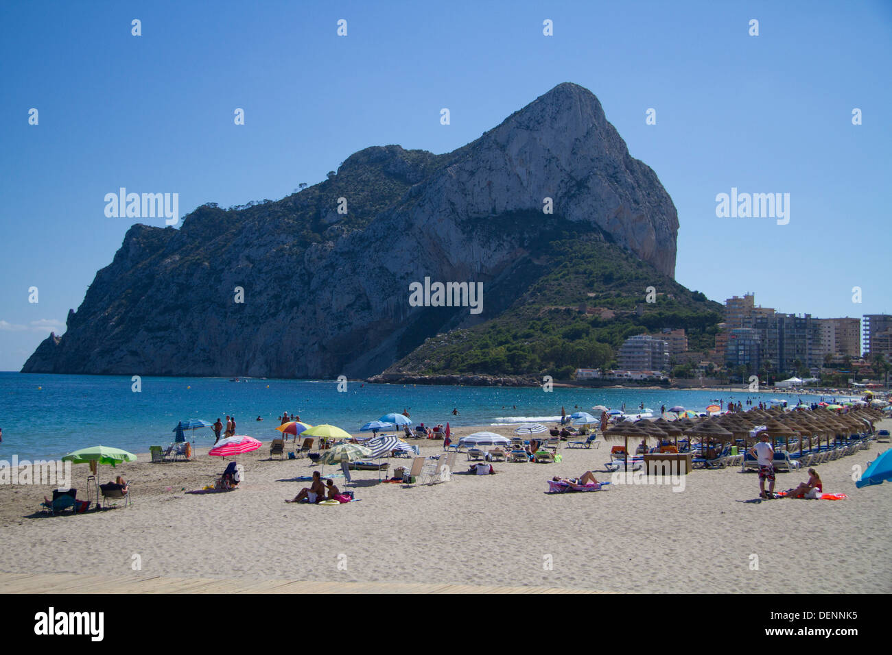 Calpe Beach Alicante Spain Stock Photo - Alamy