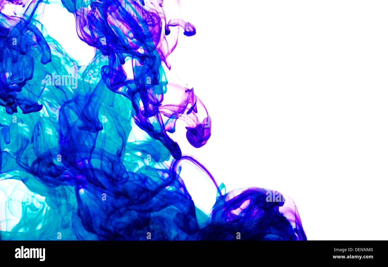 inks in water, color abstraction, color explosion Stock Photo - Alamy