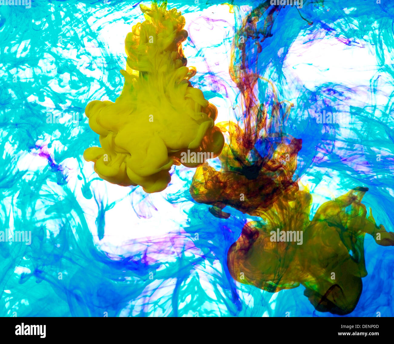 inks in water, color abstraction, color explosion Stock Photo - Alamy