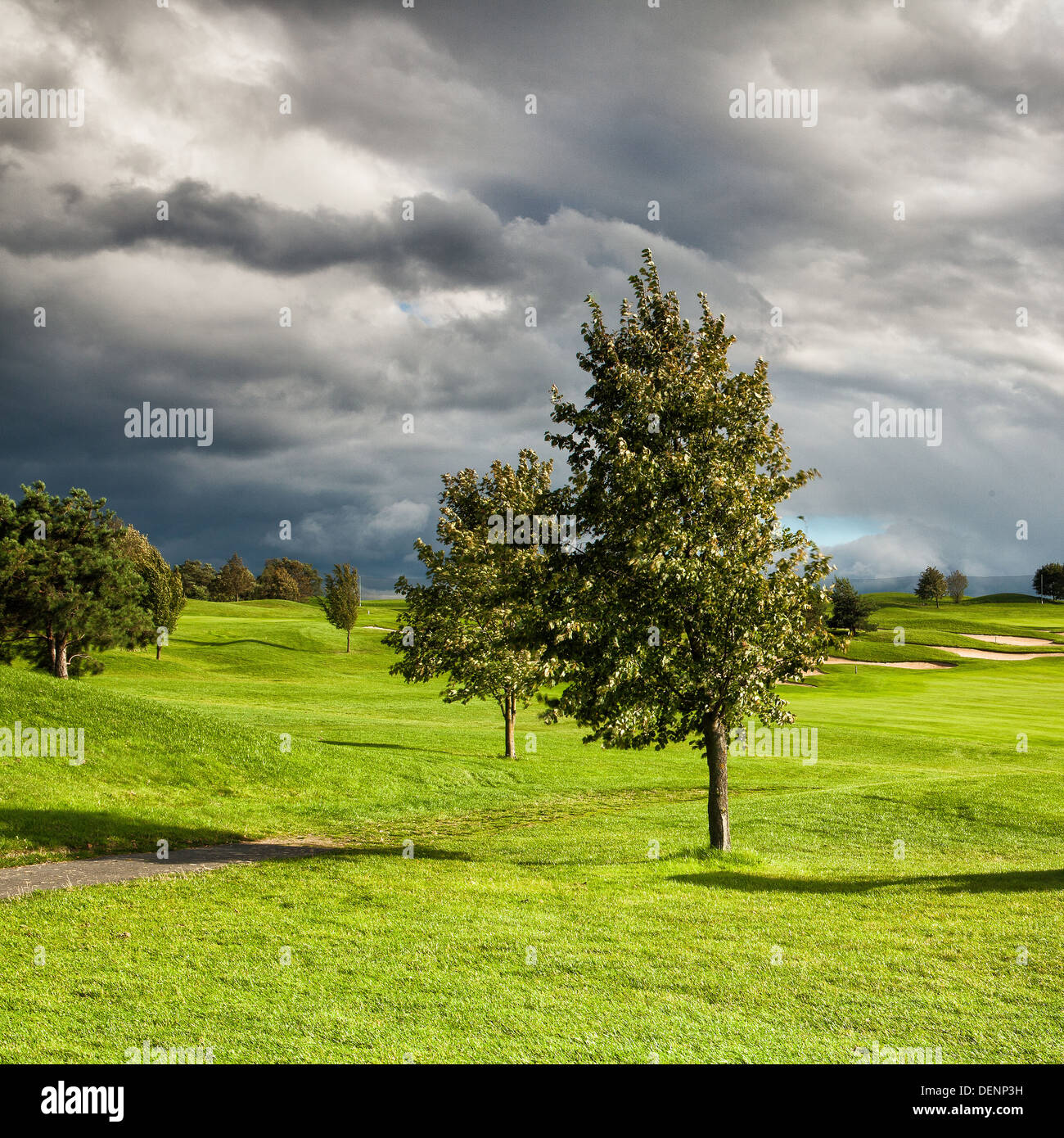Golf course storm hi-res stock photography and images - Alamy