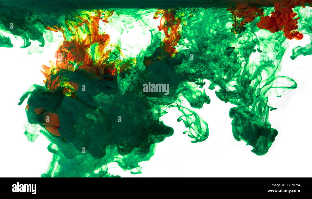 inks in water, color abstraction, color explosion Stock Photo - Alamy