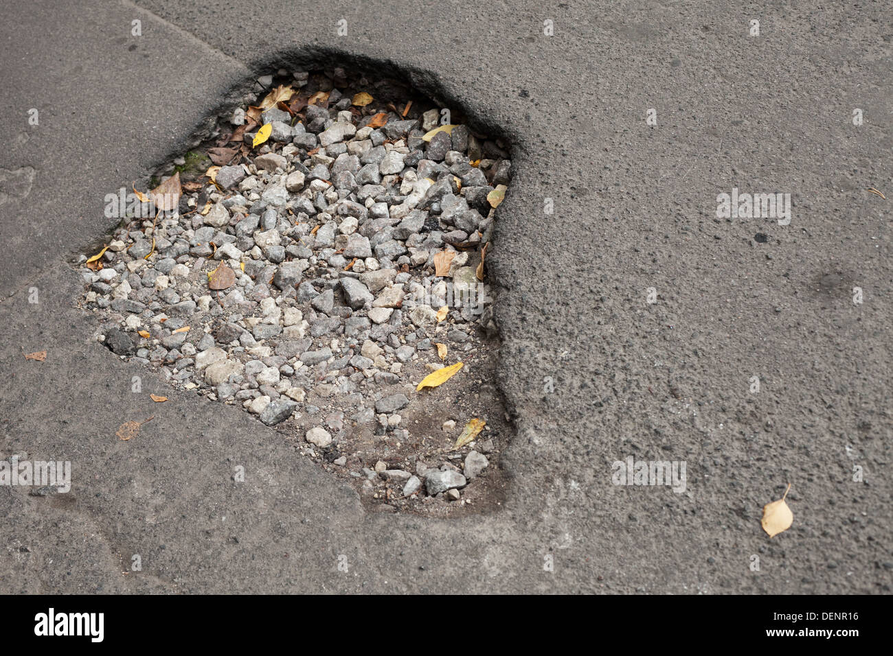 Potholes road and puddle hi-res stock photography and images - Alamy