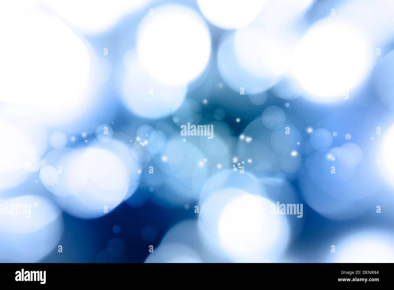 Bright circles of light abstract blue background Stock Photo - Alamy