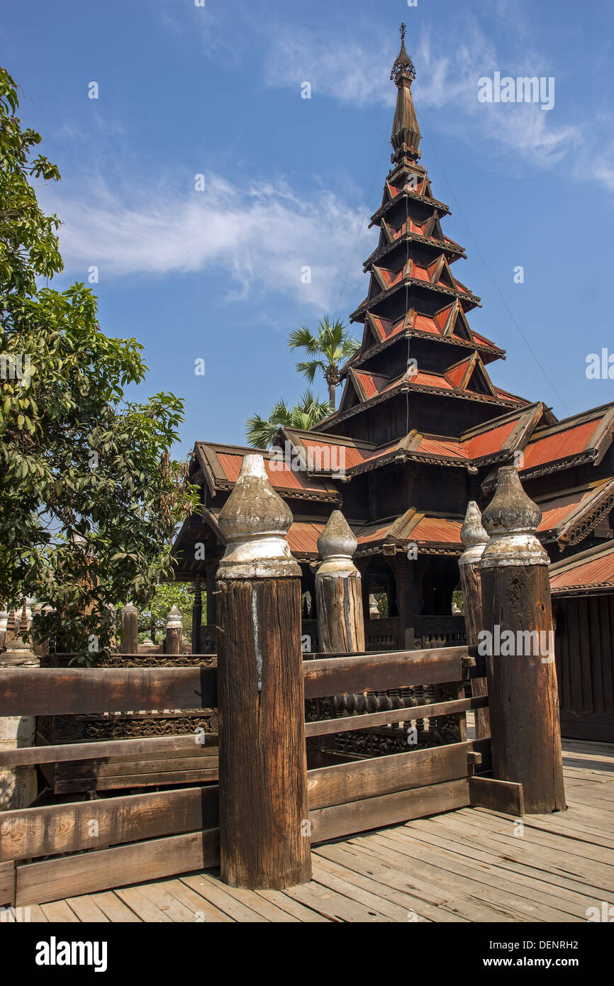 Buddhist temple in Inwa Stock Photo - Alamy