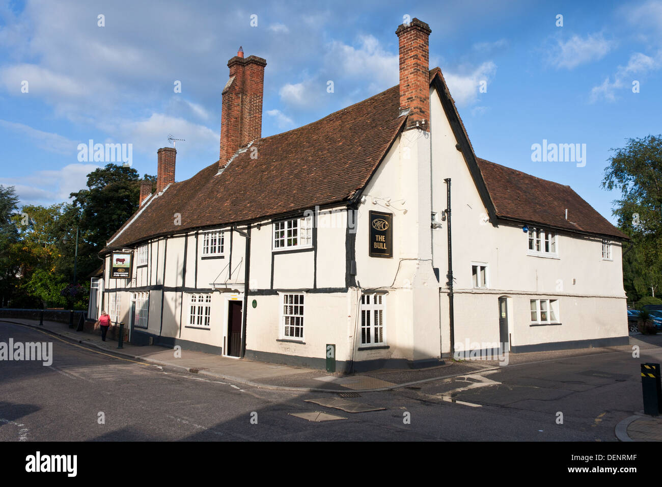 The Bull Inn, a public house in the village of Wheathampstead ...