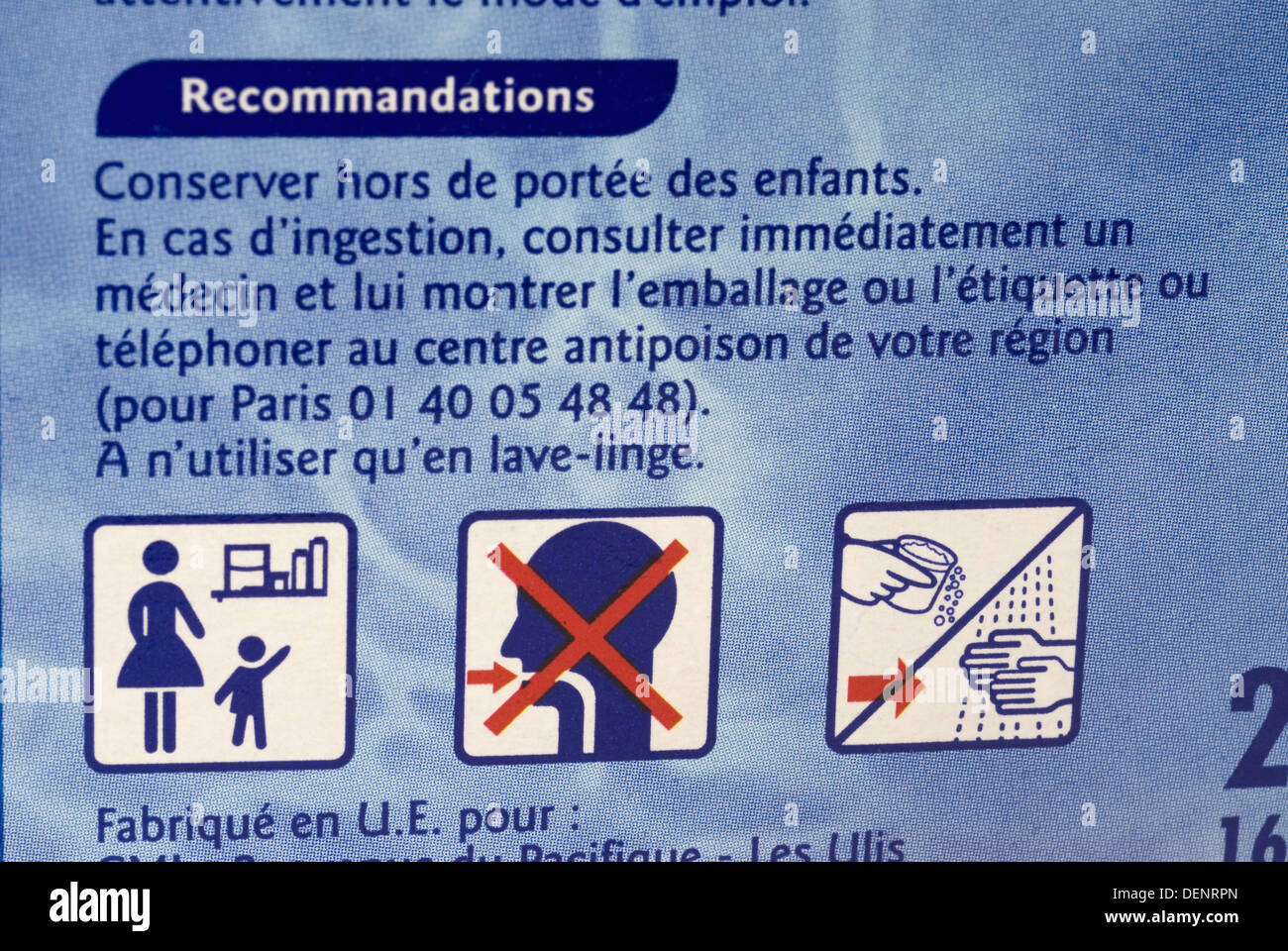 Cleaning product warning label hi-res stock photography and images - Alamy