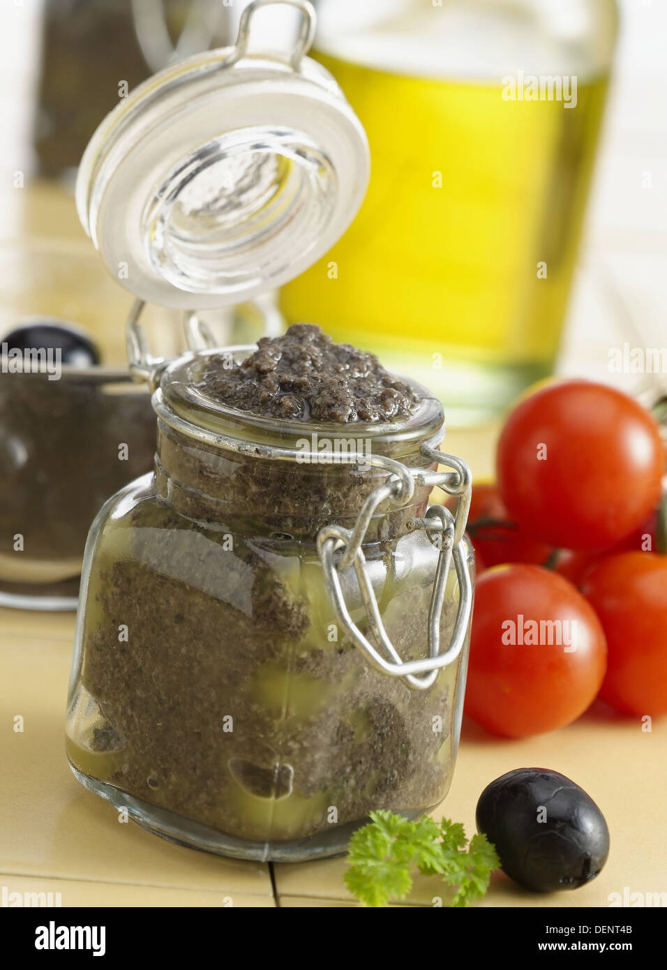 Olive tapenade jar hi-res stock photography and images - Alamy