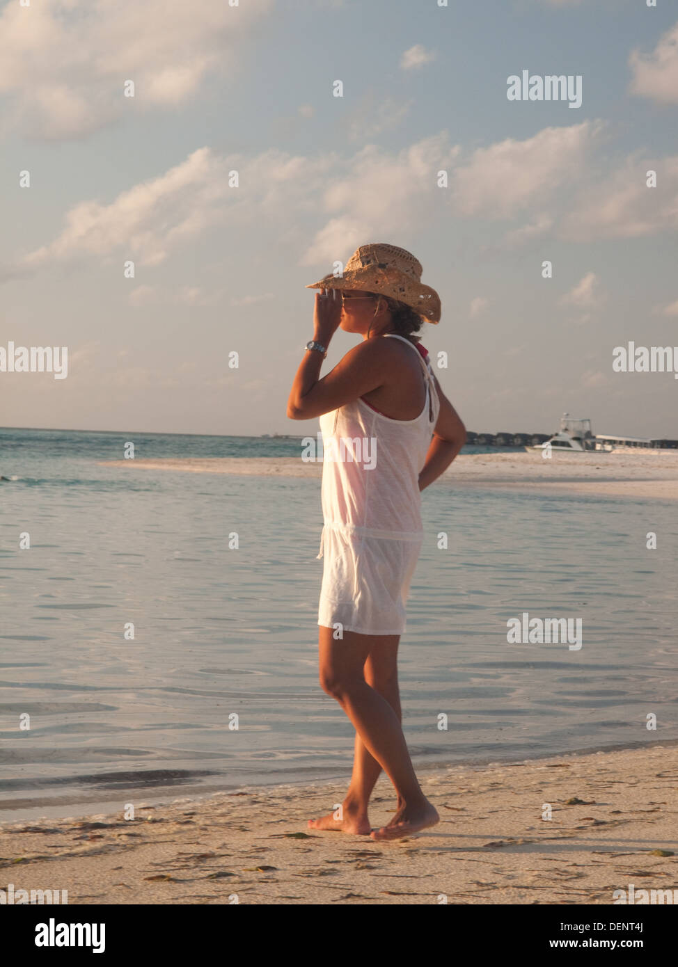 Luxury beach holiday honeymoon Maldives Stock Photo - Alamy