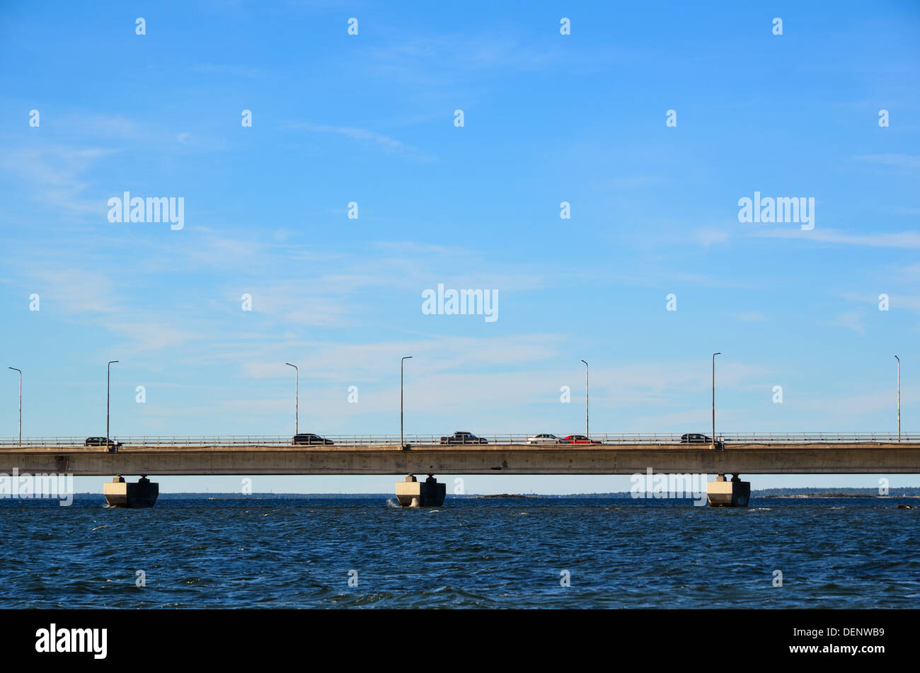 Detail of the Oland bridge in Sweden Stock Photo - Alamy