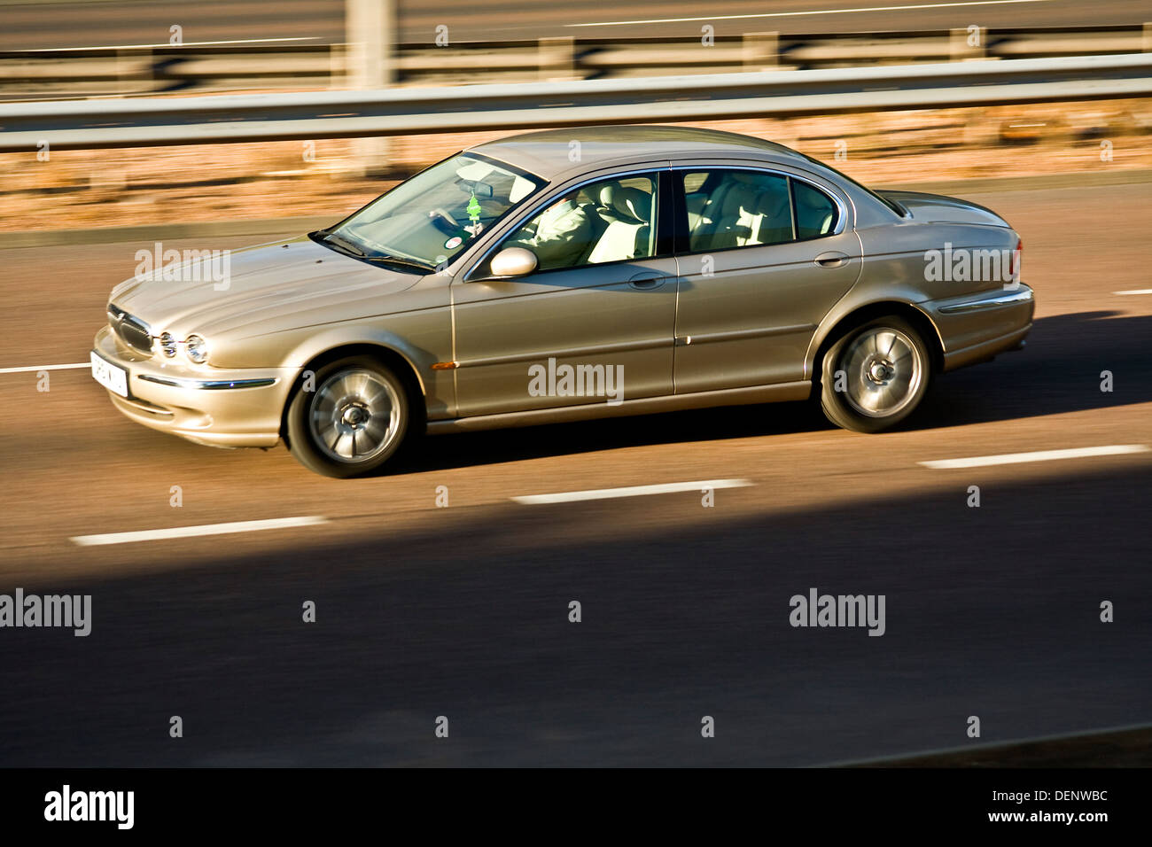 Jaguar cars on the road hi-res stock photography and images - Alamy