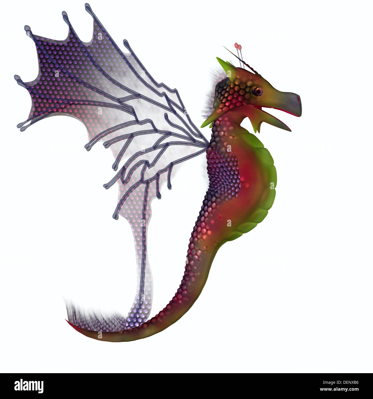 Cartoon dragon flying Cut Out Stock Images & Pictures - Alamy