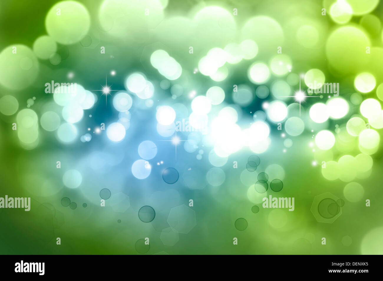 Bright circles of light abstract green color background Stock Photo - Alamy