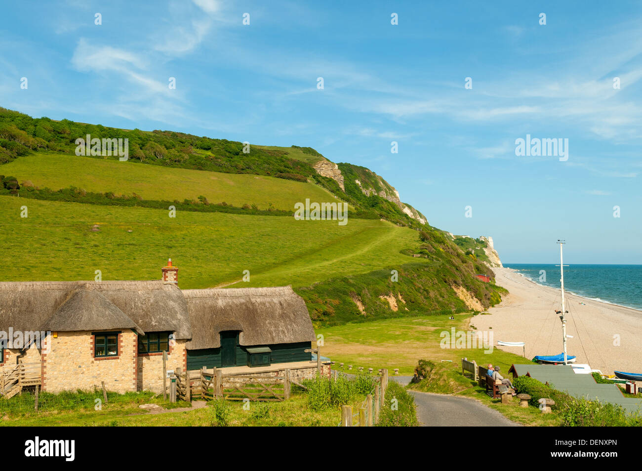 Beach at Branscombe, Devon, England Stock Photo - Alamy