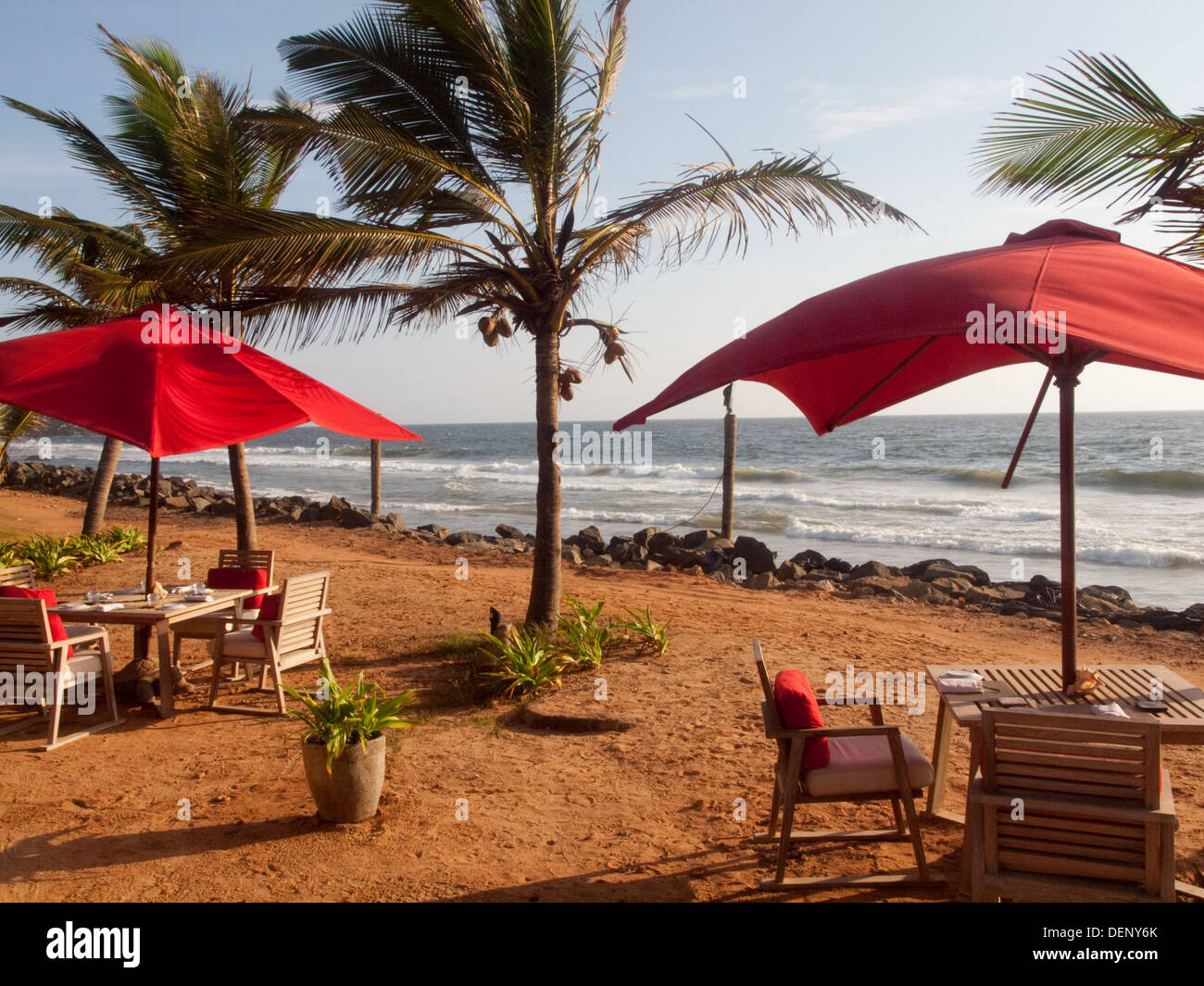 Bait restaurant Taj Kovalam Kerala Stock Photo - Alamy