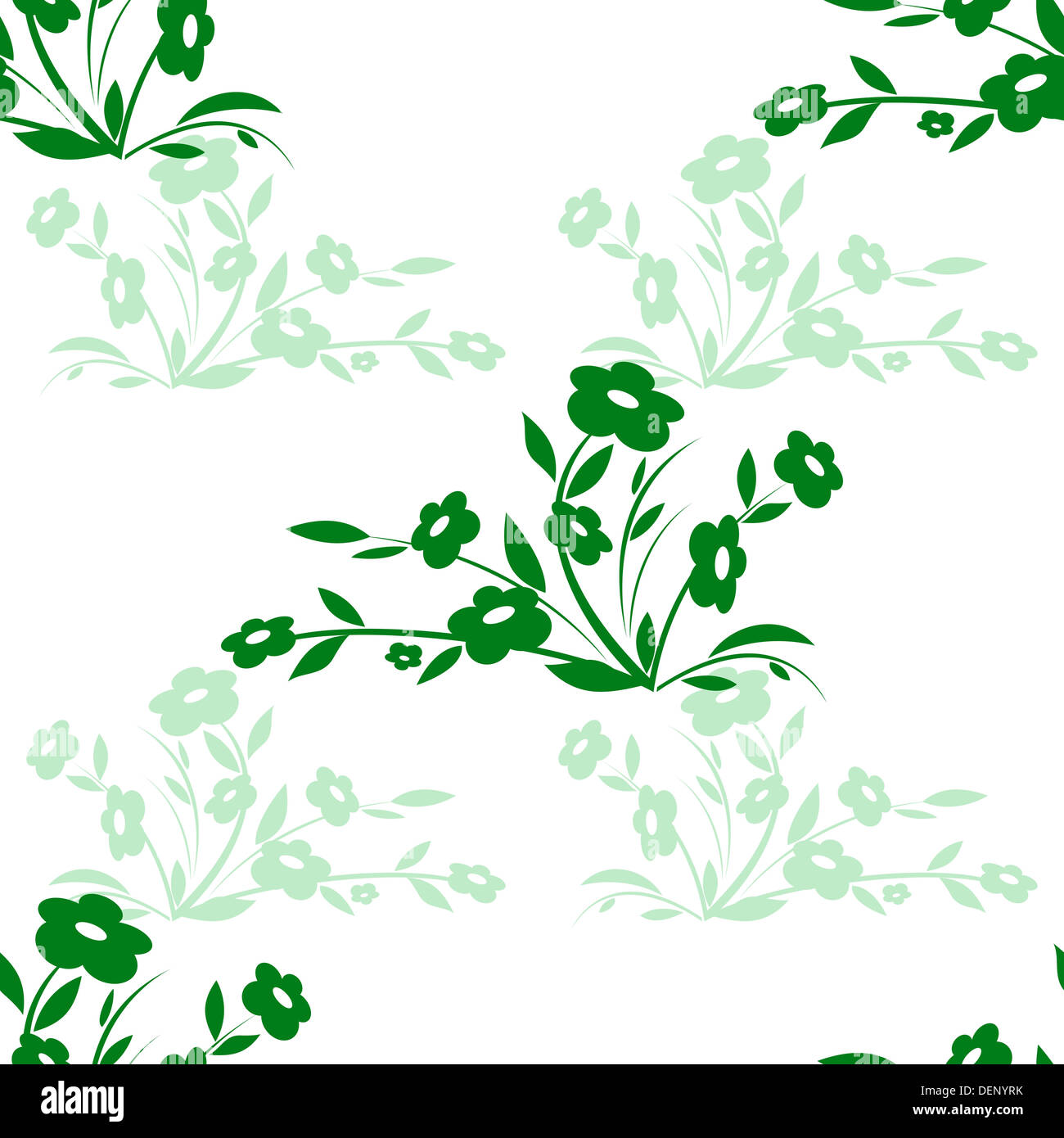 Continuous background with abstract flowers. The illustration on a ...