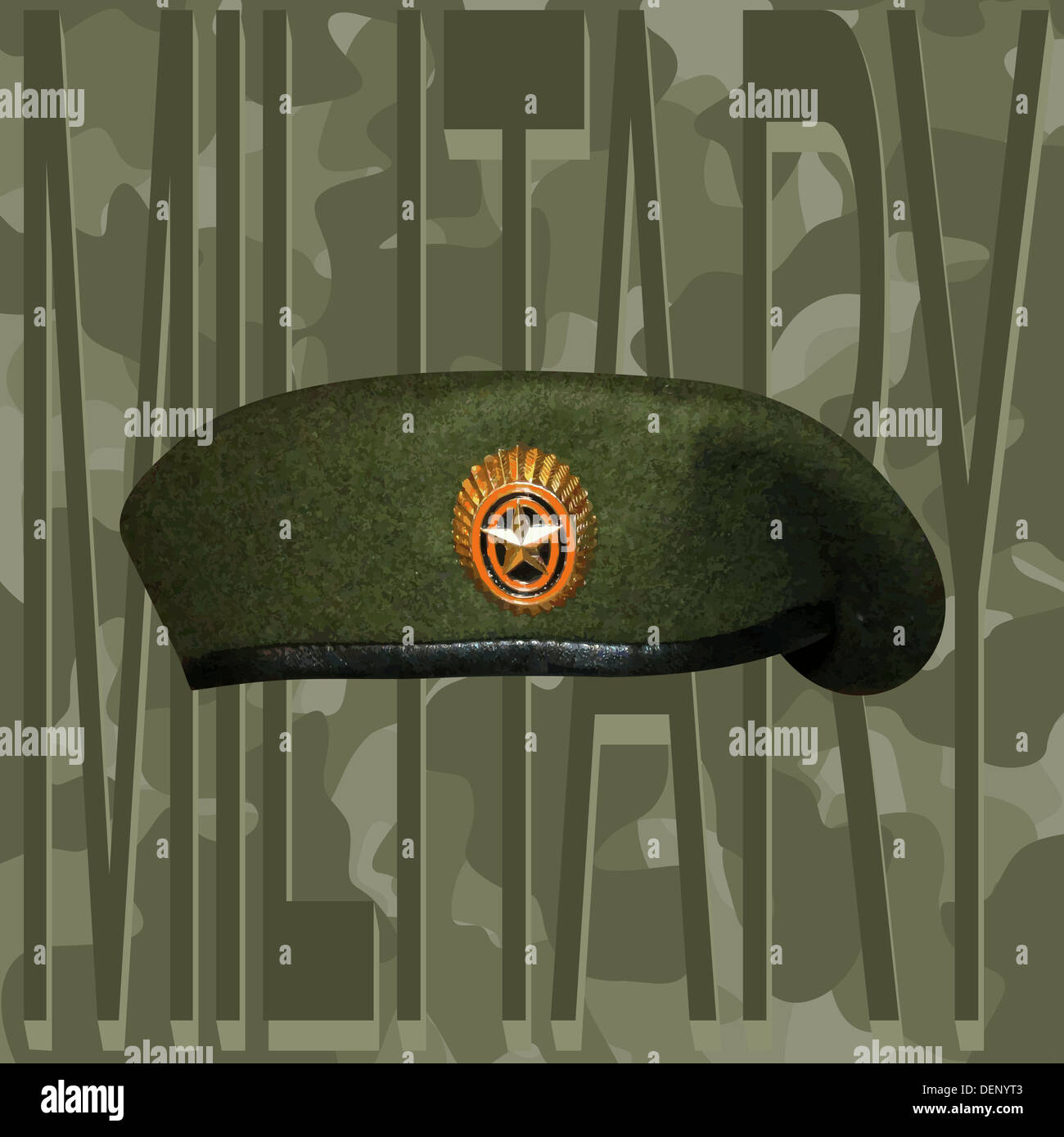 Automatic tracking of photos Beret soldier in the Russian army ...