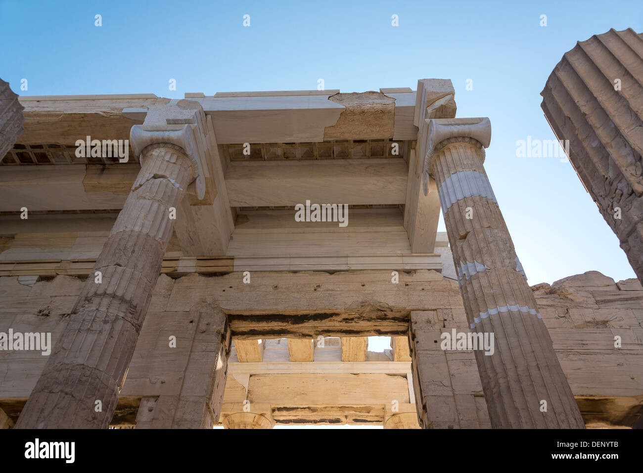 Parthenon Entrance and Ceiling Stock Photo - Alamy