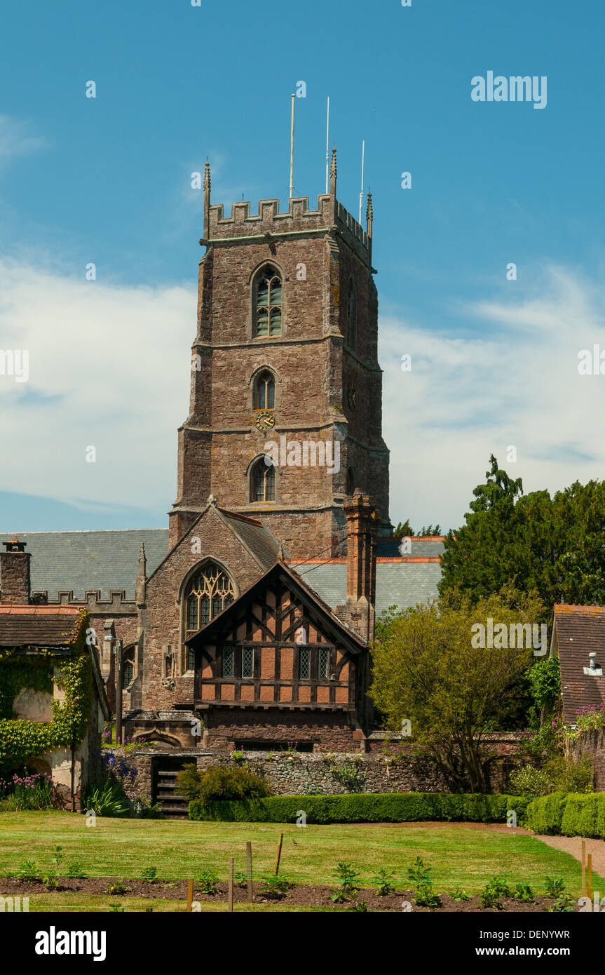 Priory Church of St George at Dunster, Somerset, England Stock Photo ...