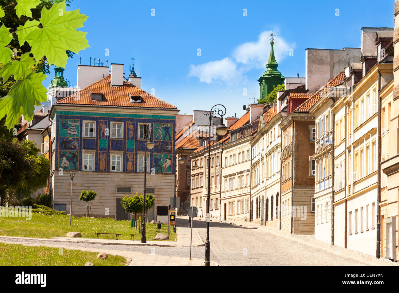 Bolesc,Mostowa, Brzozowa, Bugaj streets in Warsaw, capital of Poland ...