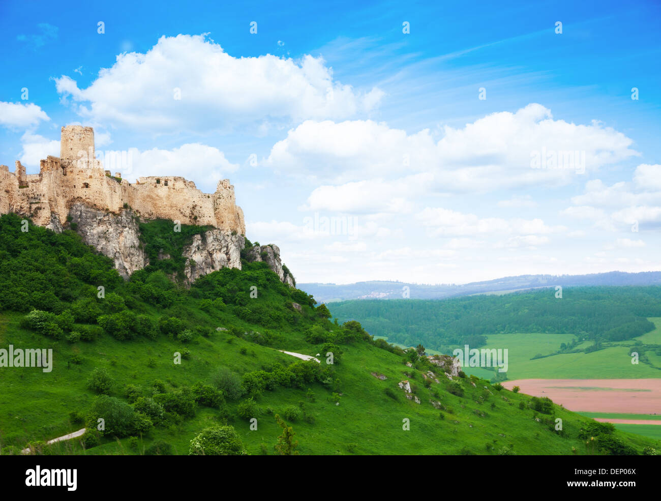 The panorama of spissky hrad hi-res stock photography and images - Alamy