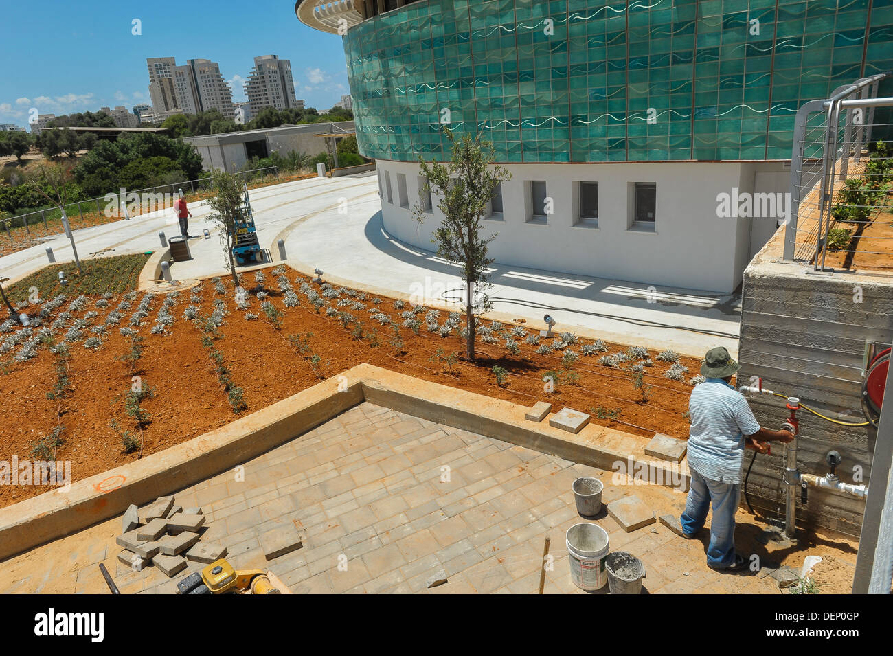 The exterior of the The Eretz Israel Museum, Glass Pavilion Stock Photo ...
