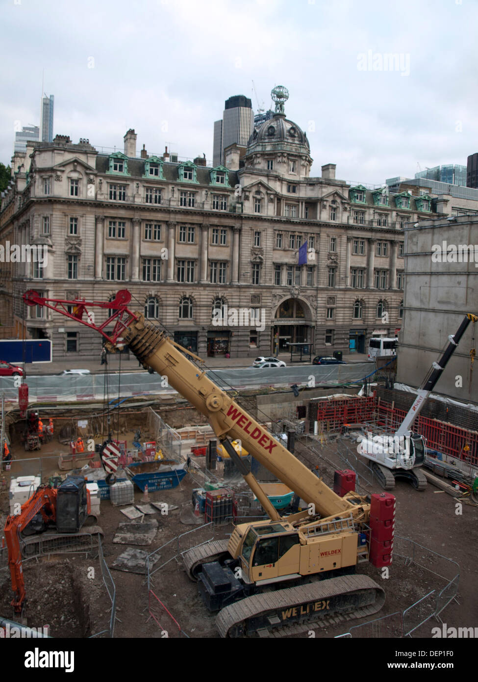 Rail construction on the great central railway hi-res stock photography ...
