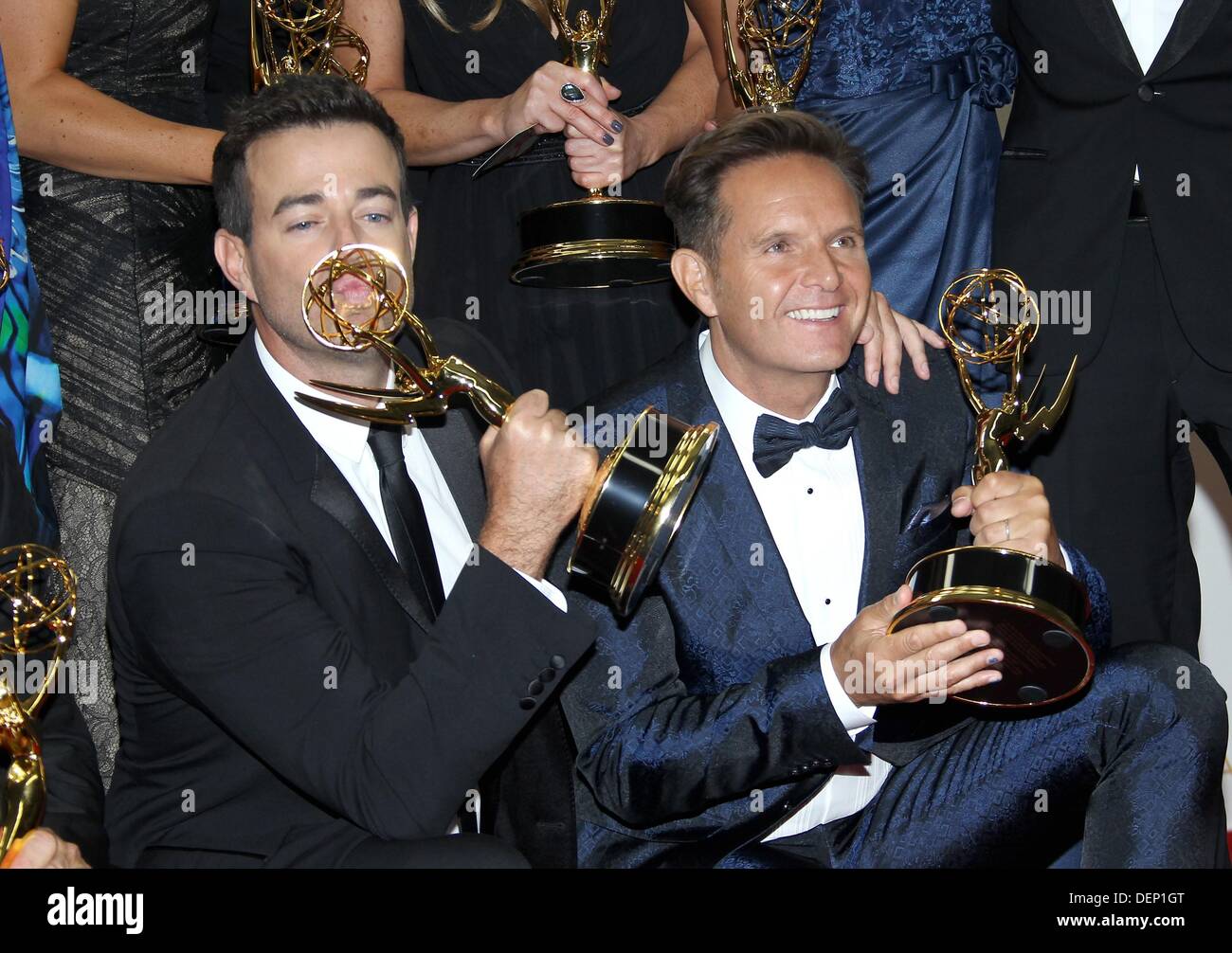 Los Angeles, CA. 22nd Sep, 2013. Carson Daly, Mark Burnett, Producers ...