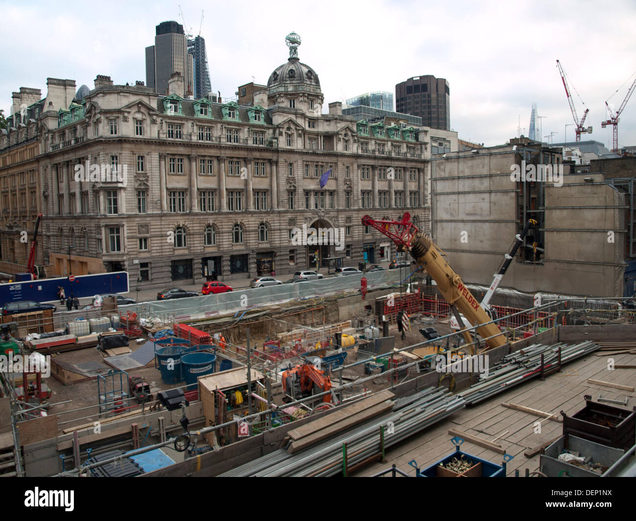 Rail construction on the great central railway hi-res stock photography ...