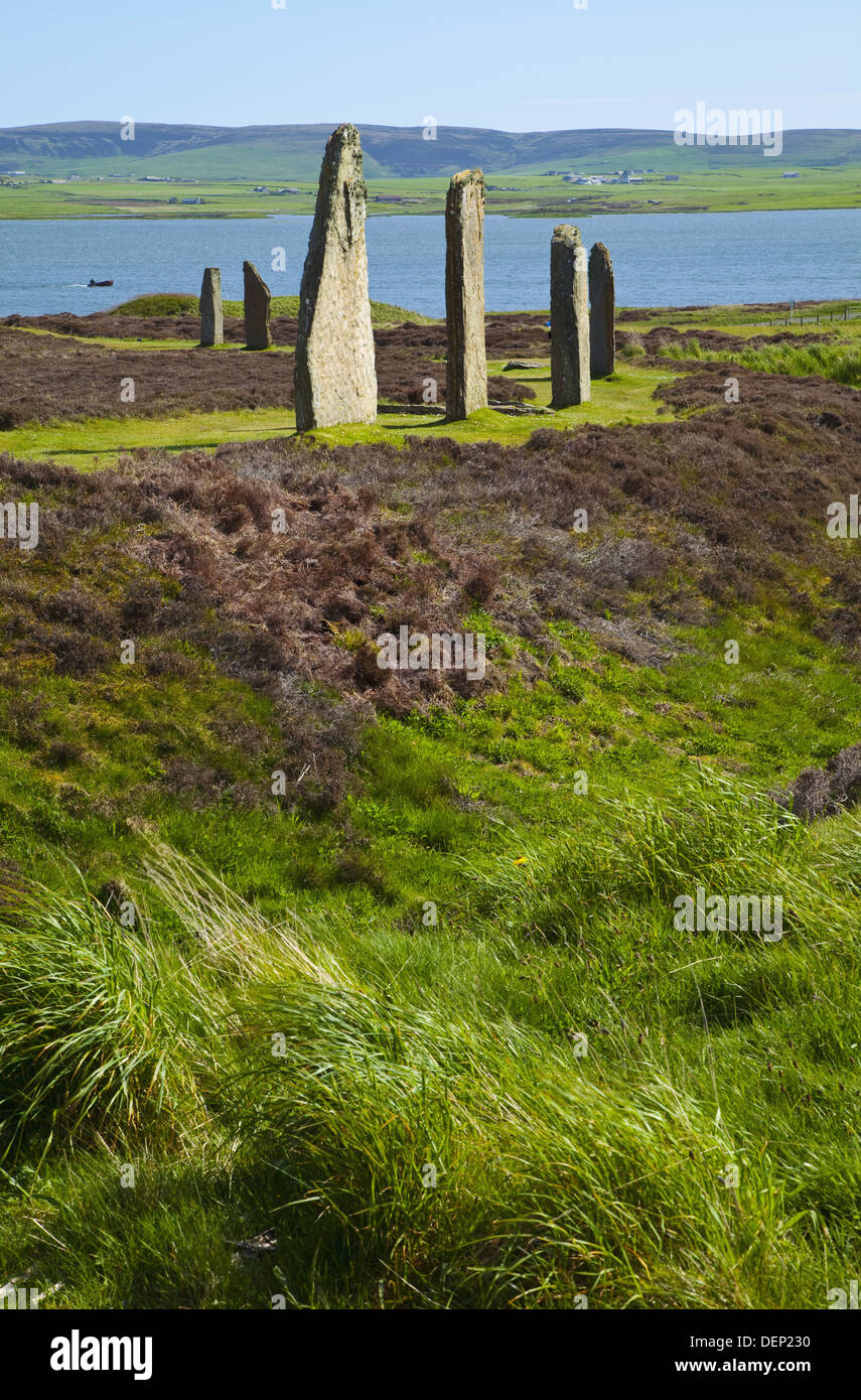 Ring of Brodgar Neolithic stone circle, Mainland, Orkney, Scotland, UK ...