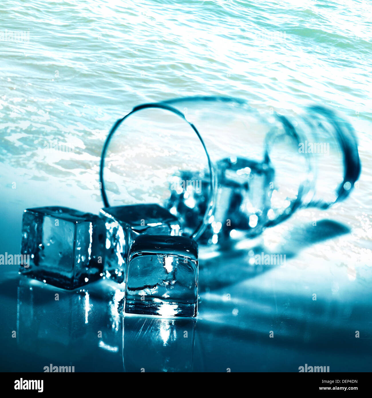 Water and ice. Abstract backgrounds for your design Stock Photo - Alamy