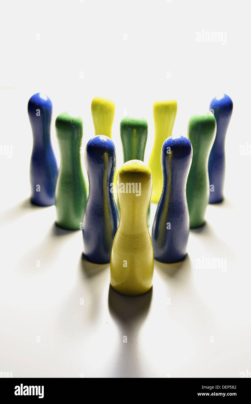 Toy wooden skittles hi-res stock photography and images - Alamy