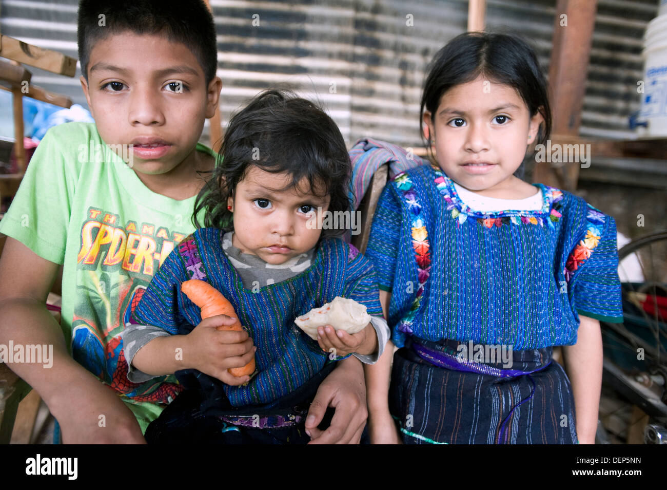 Guatemala children in San Antonio Palolo, Solola, Guatemala Stock Photo ...