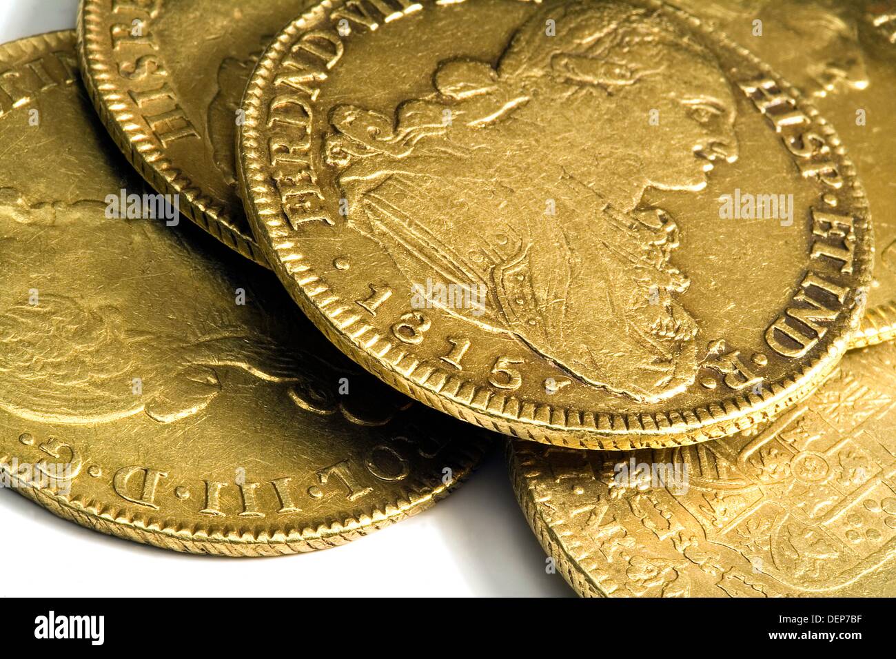Gold Silver Bronze Coins High Resolution Stock Photography and Images ...