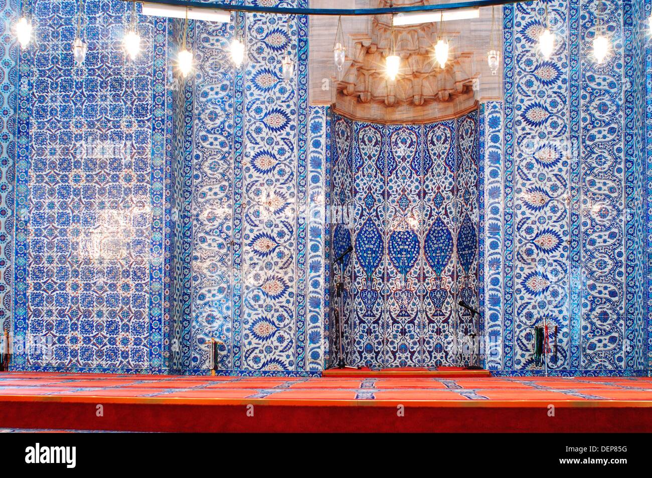 Rustem Pasha Mosque Istanbul Tiles High Resolution Stock Photography ...