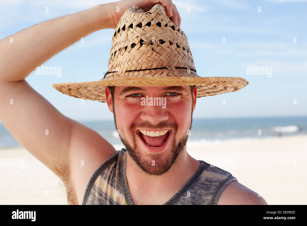 Playful caucasian young adult man hi-res stock photography and images ...