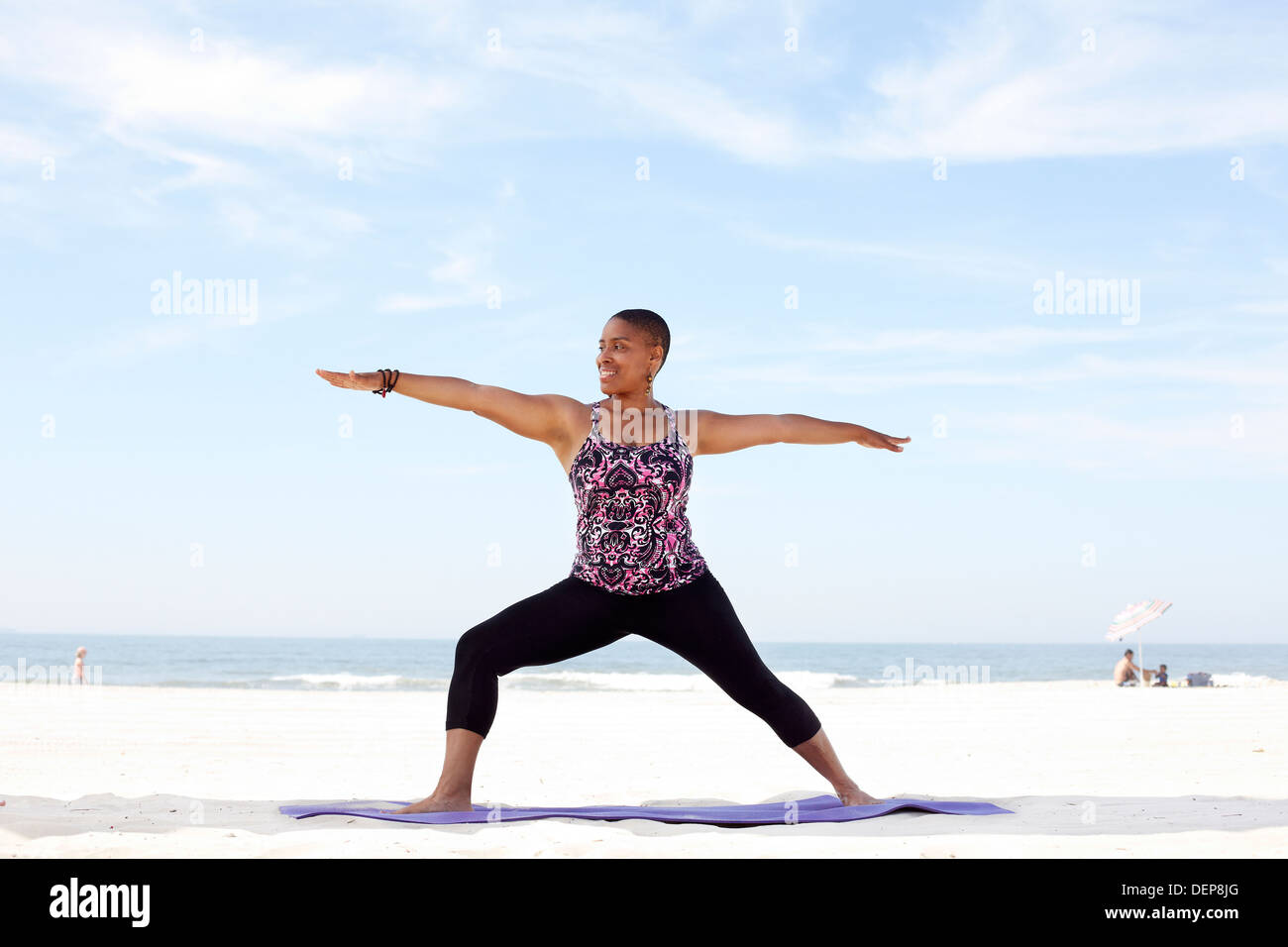 Yoga legs beach hi-res stock photography and images - Alamy