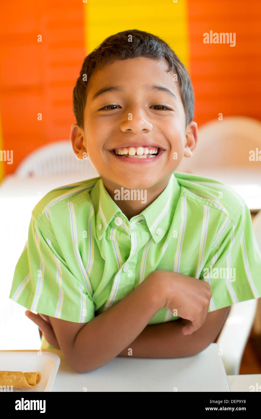 Hispanic boy smiling Stock Photo - Alamy