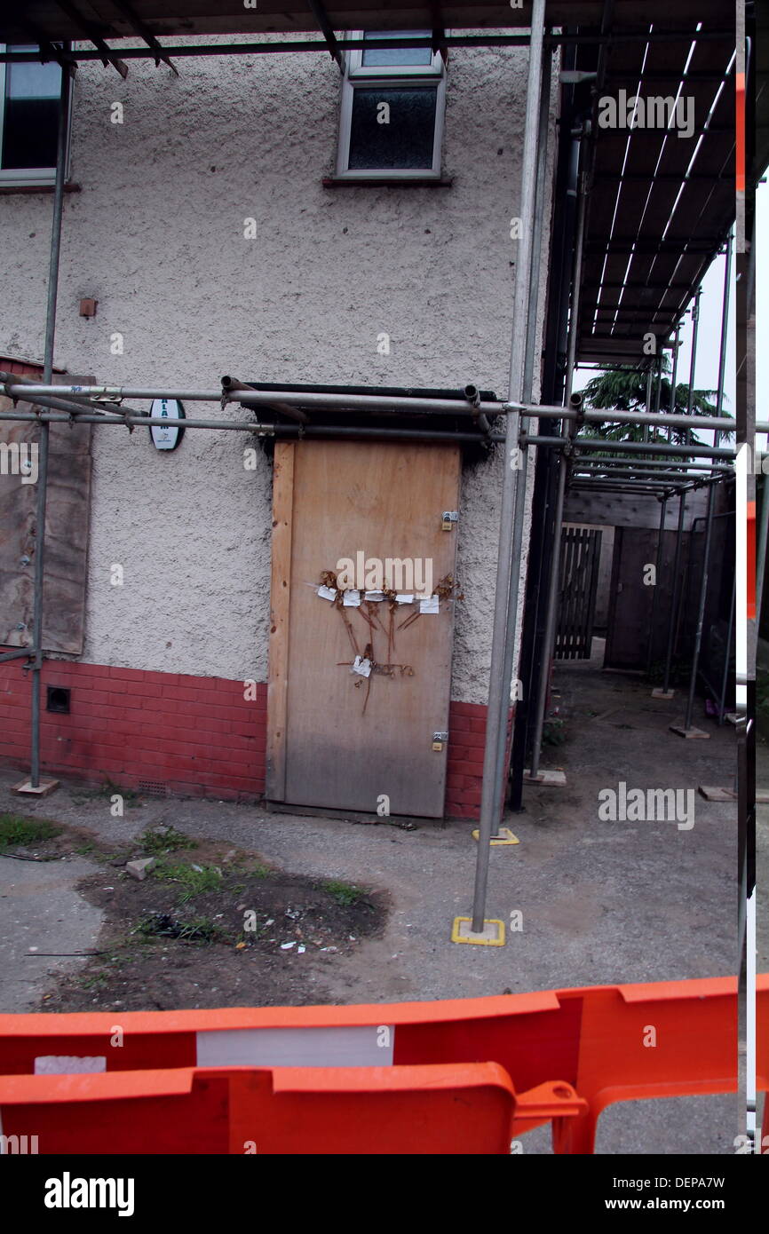 Derby, UK. 23 September 2013. Contractors begin demolition work at 18 ...